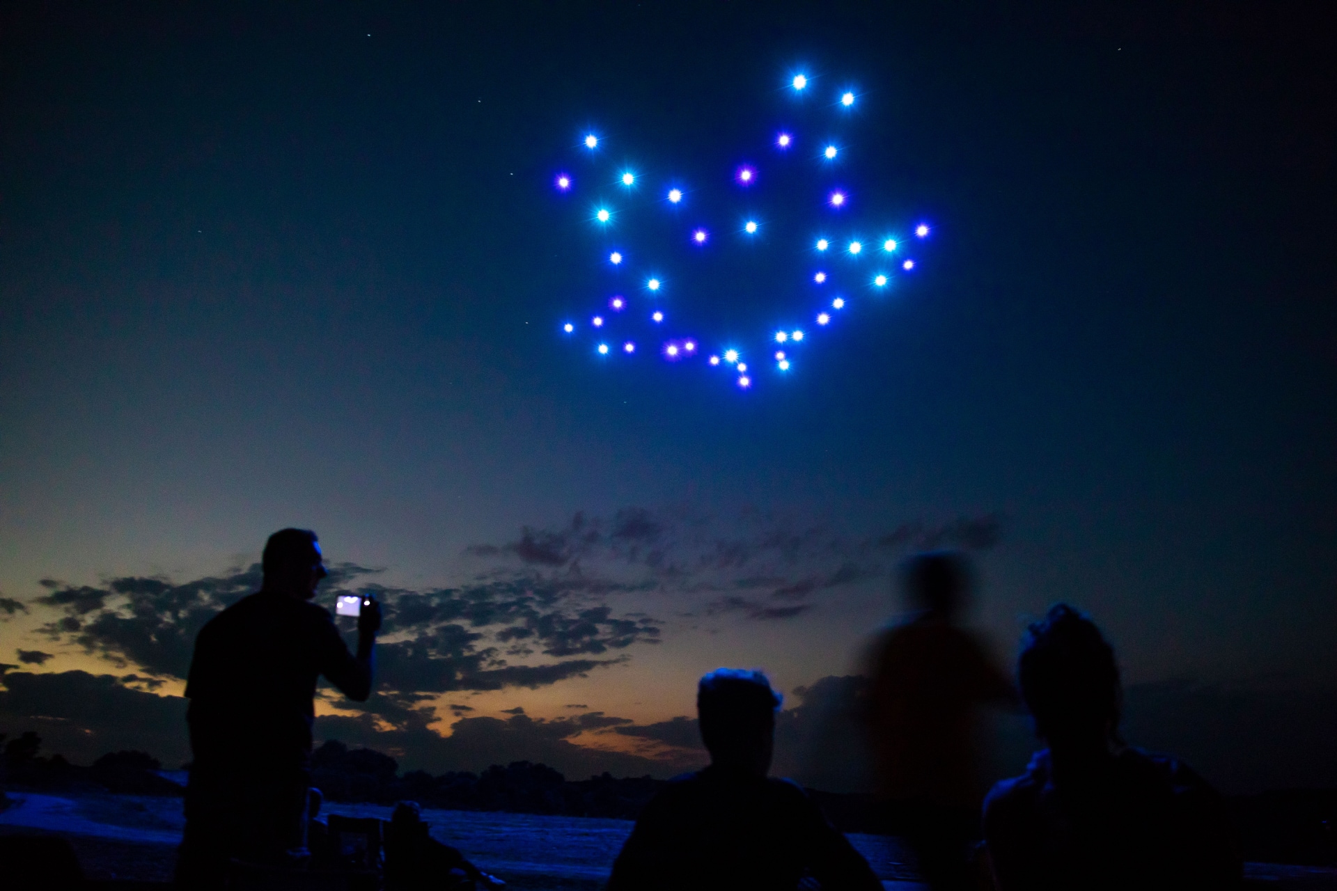 Xmas 50 - Flock Drone Art